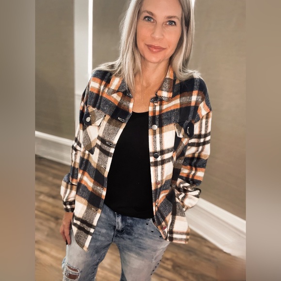 Tops | Nwt Autumn Plaid Shacket | Poshmark